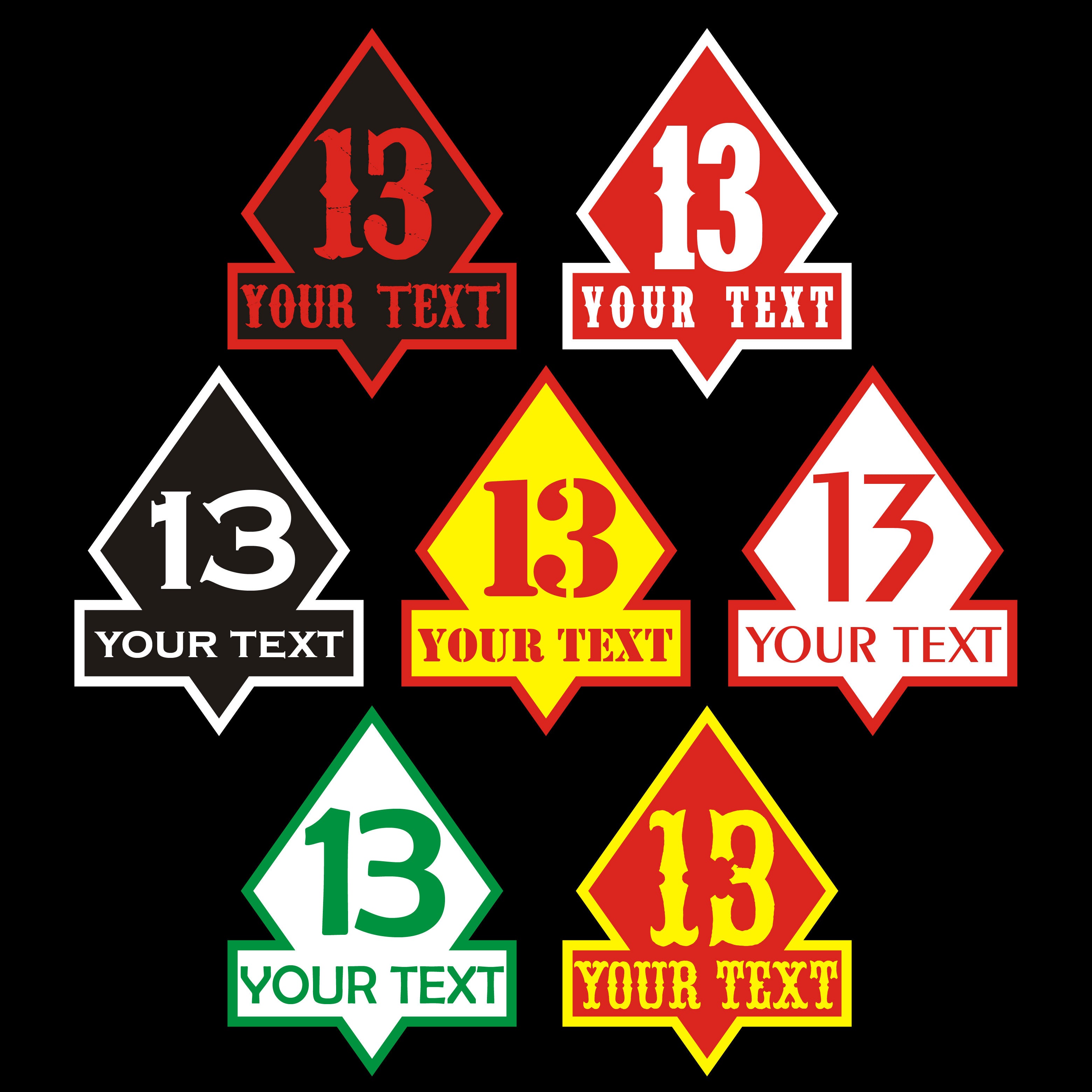 13Embroidered Biker Badge Custom Patch-3 - MotorcycleClubStore