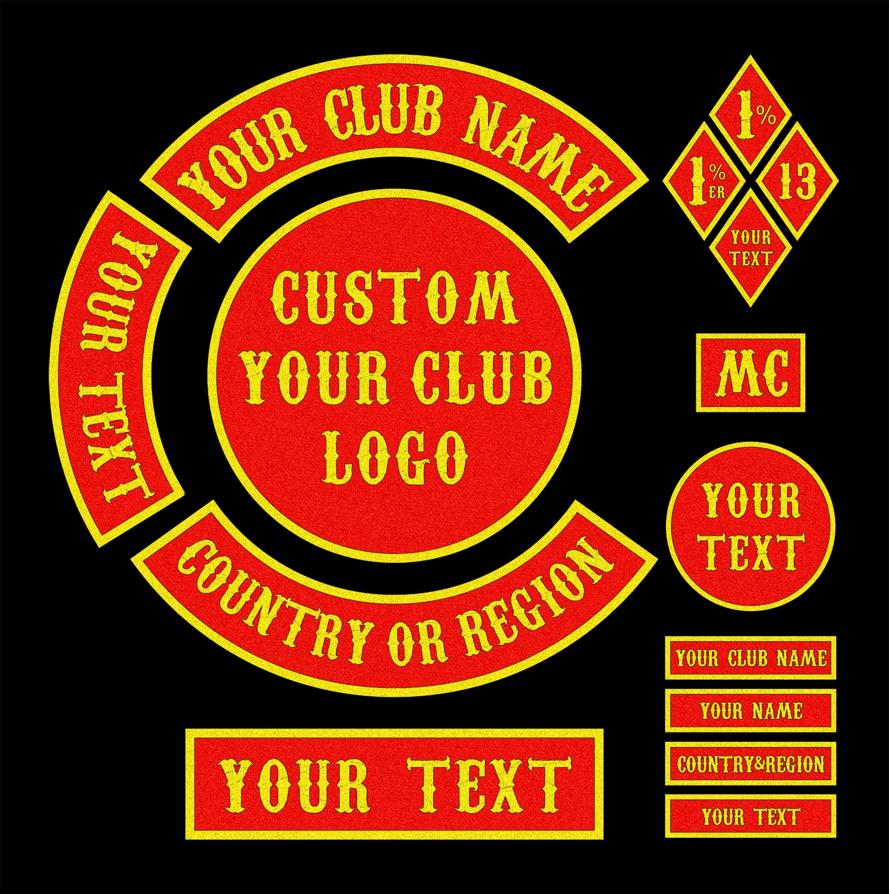 Custom Motorcycle Club Patches-Biker Patches-Embroidery ...