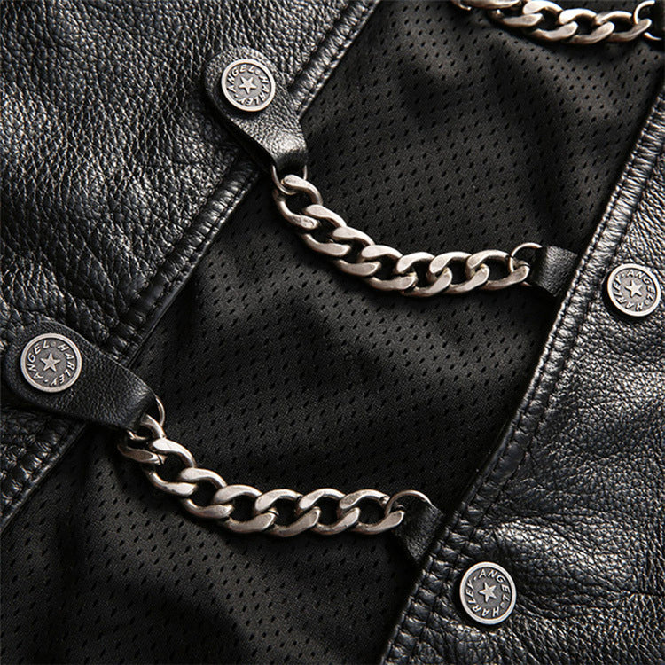 CUSTOM LEATHER VEST, DESIGNED FOR MOTORCYCLE CLUB MEMBERS MC-VEST04 ...